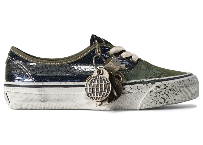 Vans Premium Authentic La Habana Green Blue Men's - VN000DB824O - US
