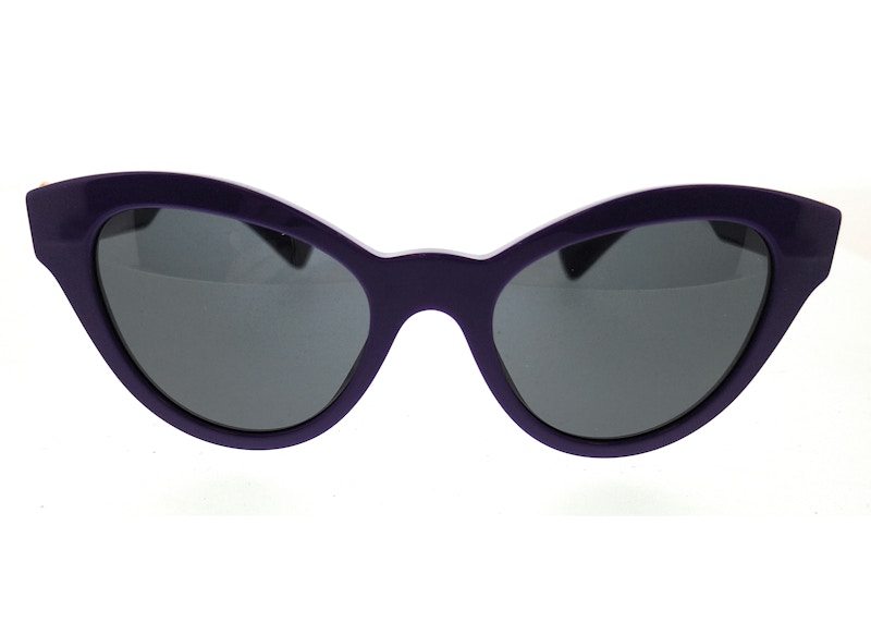 Versace Cat Eye Sunglasses True Purple VES111811 in Acetate with Gold ...