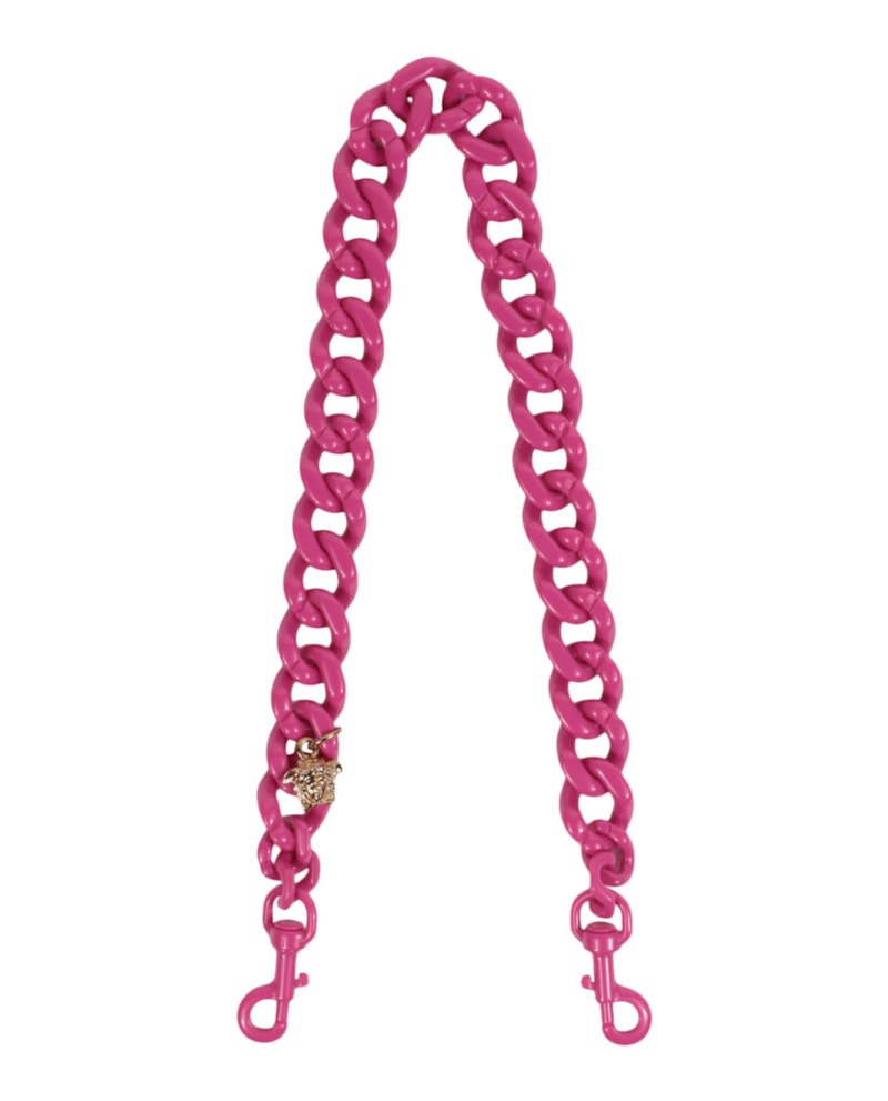 Versace Chain-Link Shoulder Strap Pink in Plastic - US