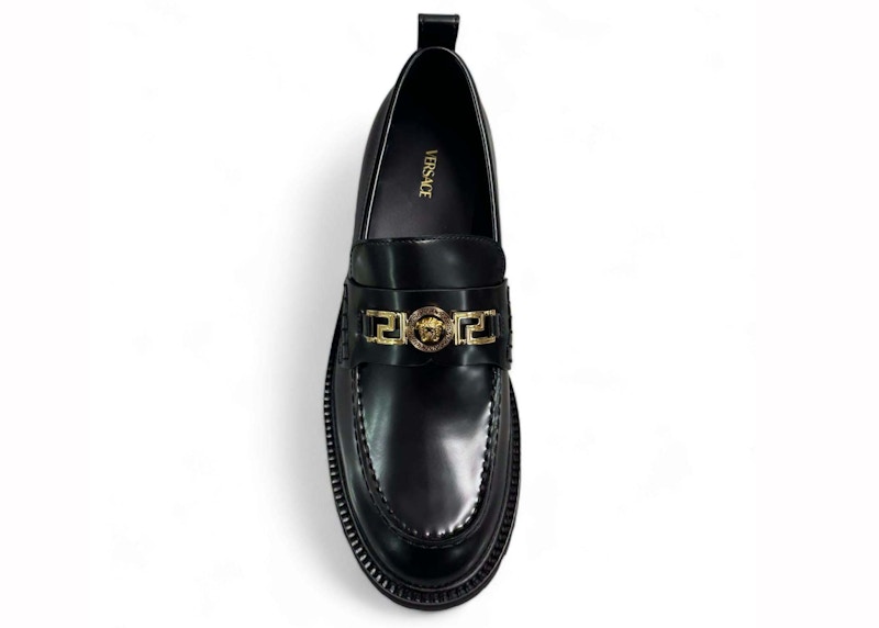 Versace Greca Medusa Loafer Black Men's - 1014645 1A02195 1B00V - US