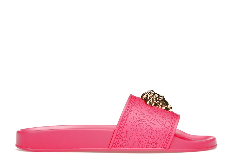 Versace Medusa Head Plaque Slide Pink (Women's) - DSR262CN-DGOM8-1P86V - US