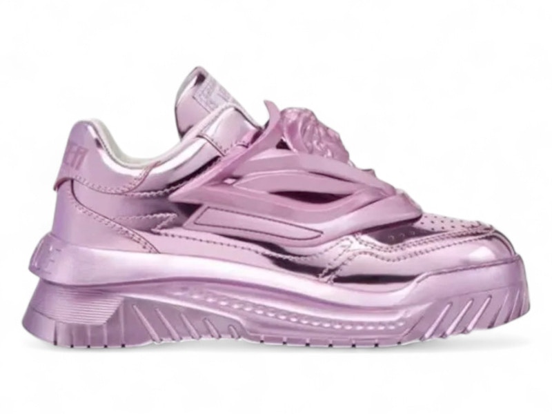 Versace Odyssey Low Top Metallic Purple Men's - 1005215-1A02259_1LE30 - US