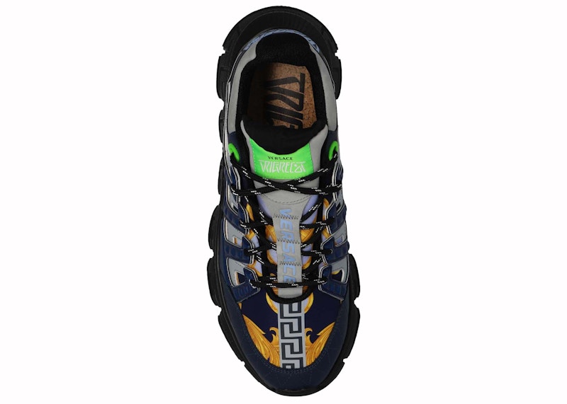 Versace Trigreca Sneakers Blue Men's - DSU8094 1A06435 6U820 - US
