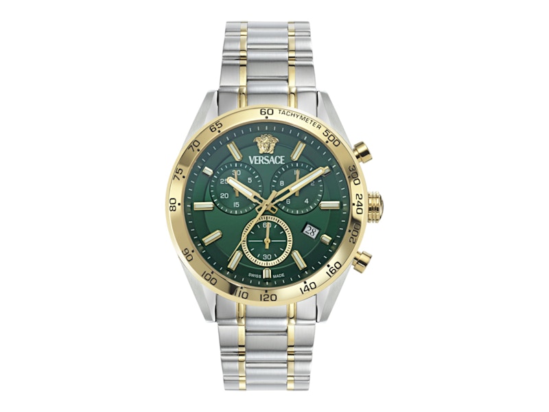 Versace V-Code Chrono Bracelet VE0CA0324 41 mm in Stainless Steel - US