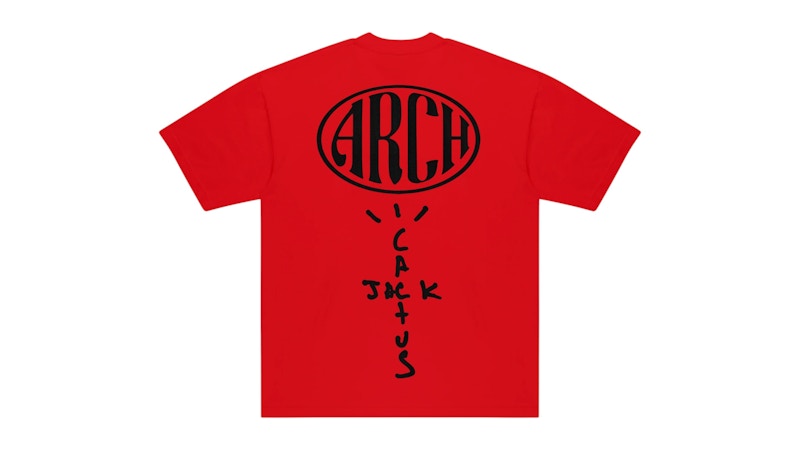 Virgil Abloh Cactus Jack x ARCH Paper Plane Tee Red Men's - FW25 - US
