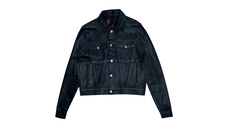 Vlone Tar Waxed Denim Jacket Jacket Black Men's - SS25 - US