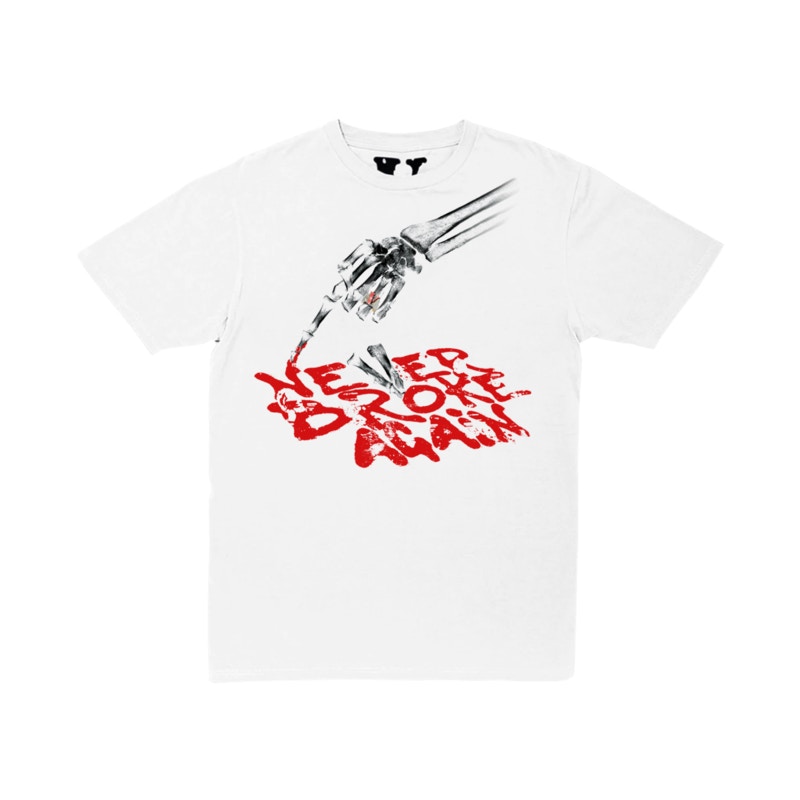 Vlone x Never Broke Again Bones T-shirt White Men's - FW21 - US