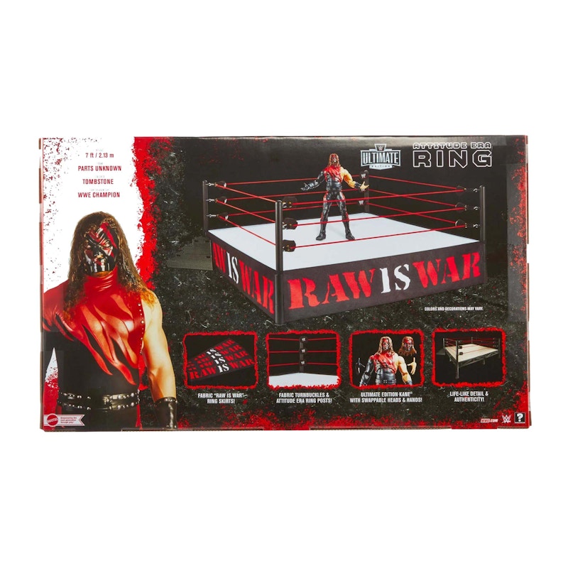 WWE Ultimate Edition Attitude Era Ring and Kane Figure - SS23 - US