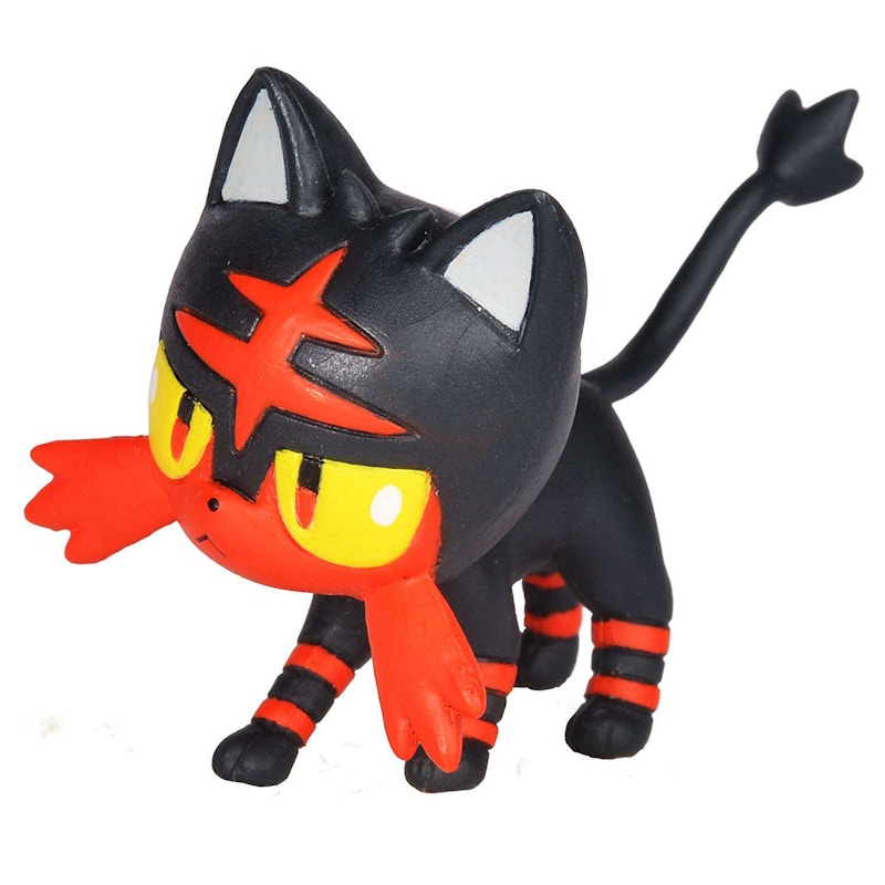 Wicked Cool Toys Pokemon Series 1 Battle Figure Rowlet & Litten Mini ...