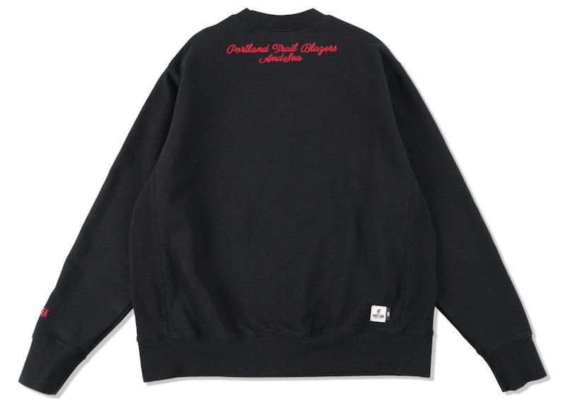 Wind and Sea NBA Crew Neck Sweatshirt Portland Trail Blazers Men's ...