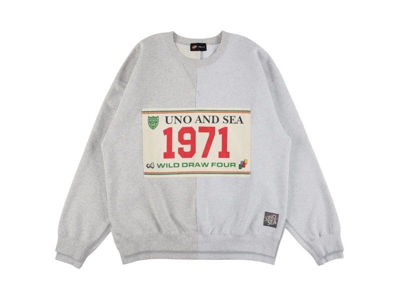 Wind and Sea x UNO Crewneck Sweatshirt Gray Men's - US