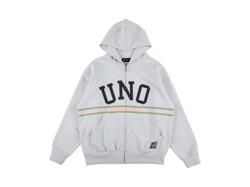 Wind and Sea x UNO Zip Hoodie Gray Men's - US