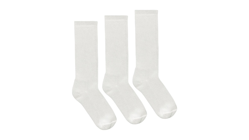 Yeezy SK-01 Socks (3 Pair) White - SS25 - US