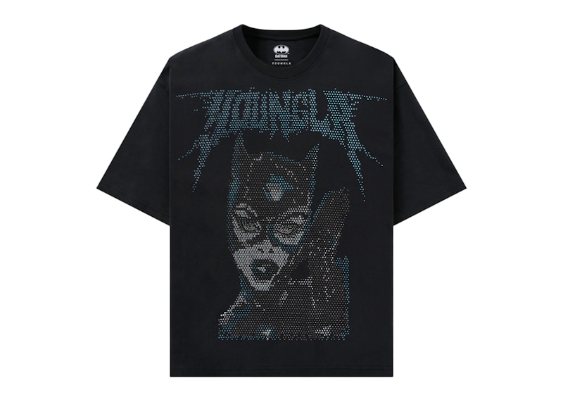 YoungLA x Batman Rhinestone Tee Catwoman Men's - FW25 - US