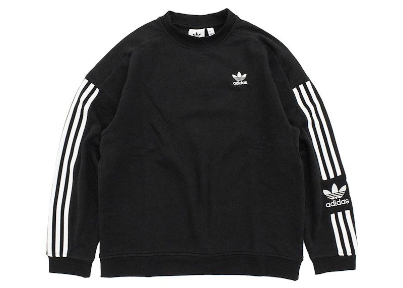 adidas Adicolor Classics Lock-Up Trefoil Sweatshirt Black Men's - FW24 - GB