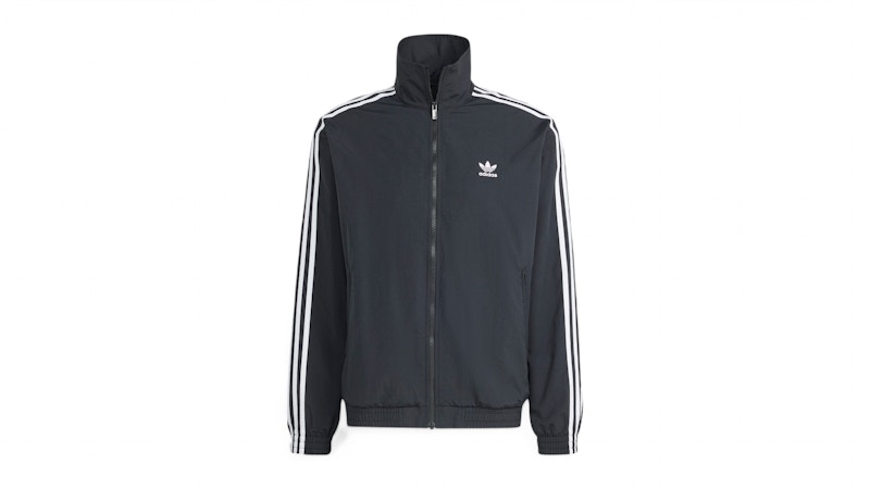 adidas Adicolor Woven Firebird Track Top Black Men's - SS25 - US