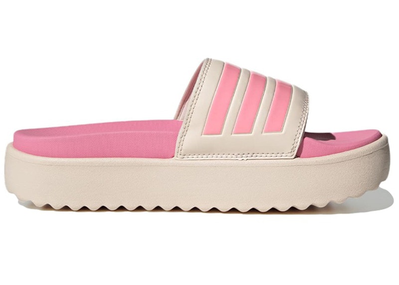 adidas Adilette Platform Wonder Quartz Taupe Metallic (Women's ...