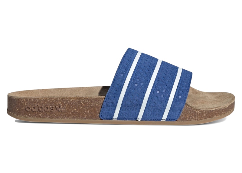 Pre-owned Adidas Originals Adidas Adilette Slides Royal Blue Core White ...