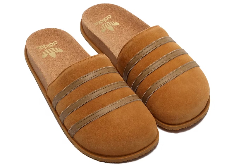 adidas Adimule Lea Slides Brown Men's - GY2555 - US