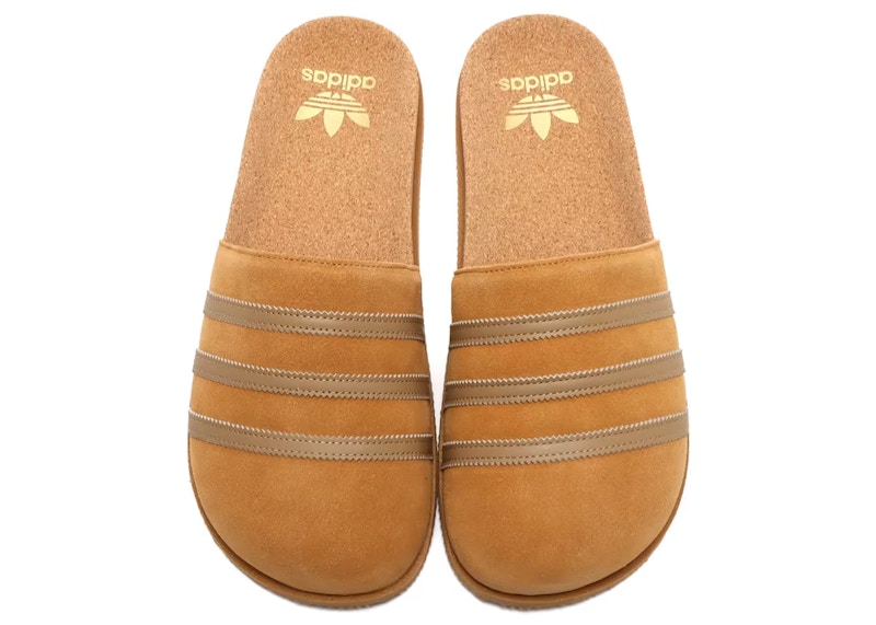 adidas Adimule Lea Slides Brown Men's - GY2555 - US
