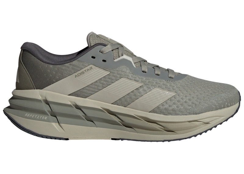 adidas Adistar 3 Silver Pebble Putty Grey Olive Strata Men's - ID3743 - US