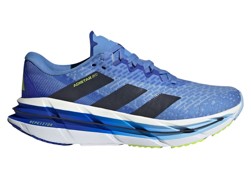 adidas Adistar Byd Blue Fusion Legend Ink Solar Slime Men's - JR0278 - US