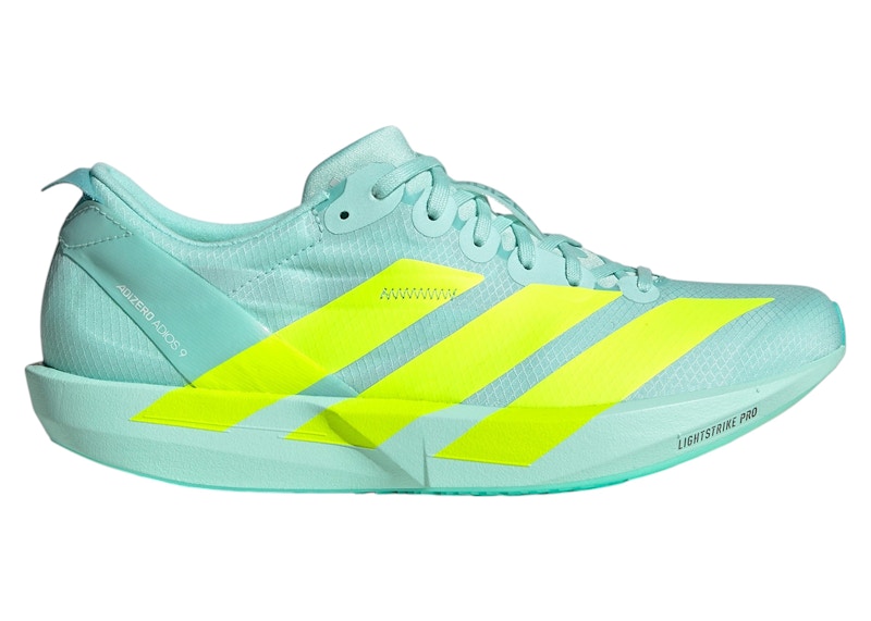 adidas Adizero Adios 9 Semi Flash Aqua Lucid Lemon Mint Ton (Women's ...