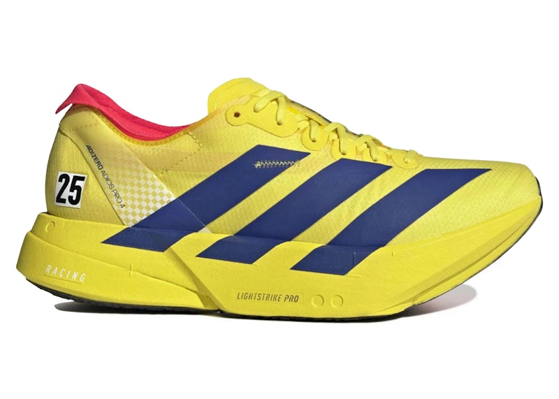 adidas Adizero Adios Pro 4 Yellow Navy Men's - JR6373 - US