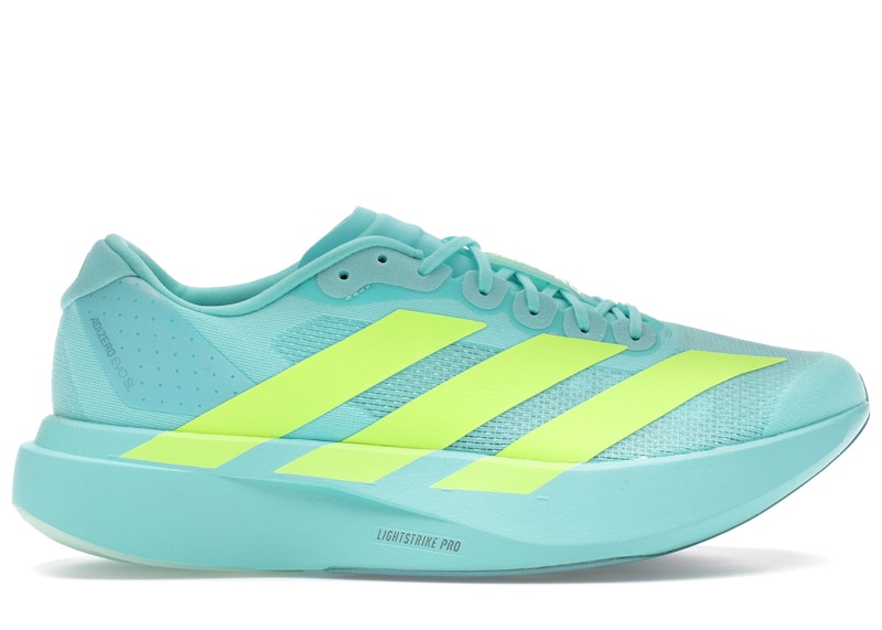 adidas Adizero Evo SL Flash Aqua Lucid Lemon Men's - JS4506 - US