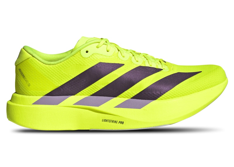 adidas Adizero Evo SL Solar Yellow Plum Men's - JR2024 - US
