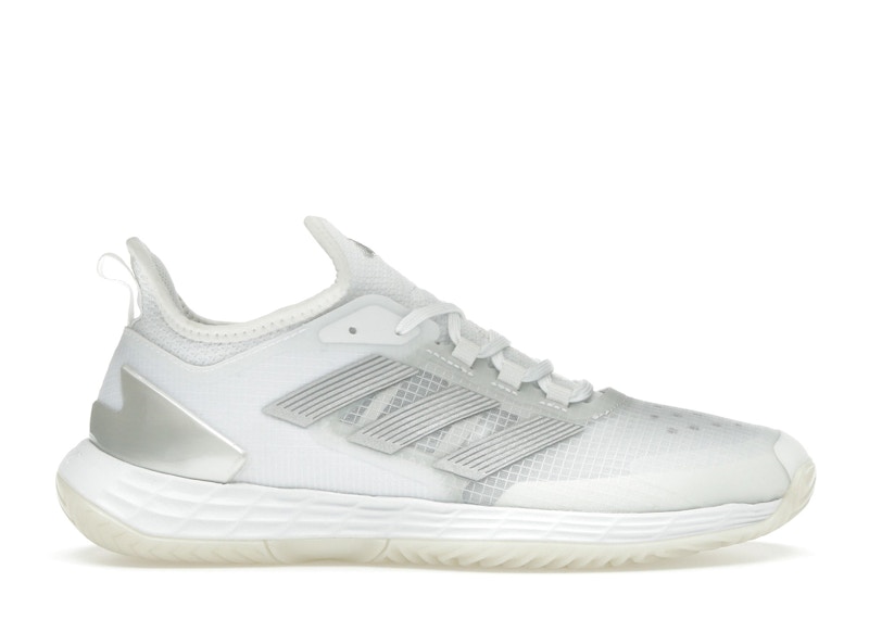 adidas Adizero Ubersonic 4.1 Cloud White Silver Metallic Grey (Women's ...
