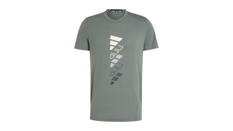 adidas Aeroready Designed For Logo Graphic T-Shirt Legend Ivy Men's ...