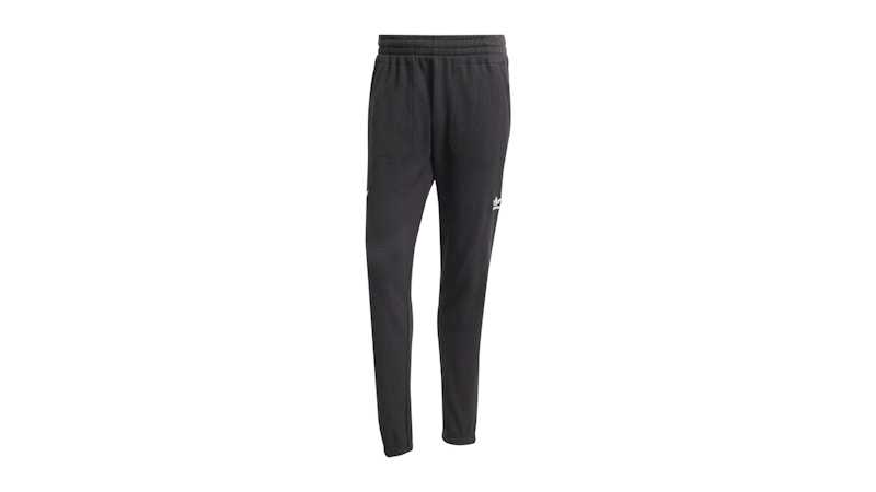 adidas All Blacks Essentials Waffle Tracksuit Bottoms All Black Men's ...