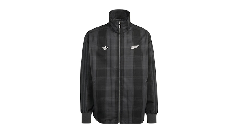 adidas & All Blacks Plaid Woven Firebird Track Jacket Black Carbon Men ...
