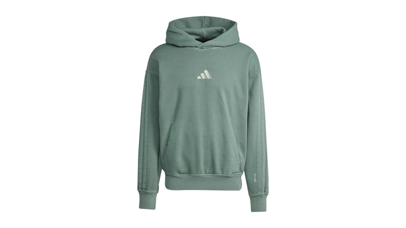 adidas All Szn Fleece Washed Hoodie Aurora Ivy Men's - SS25 - US