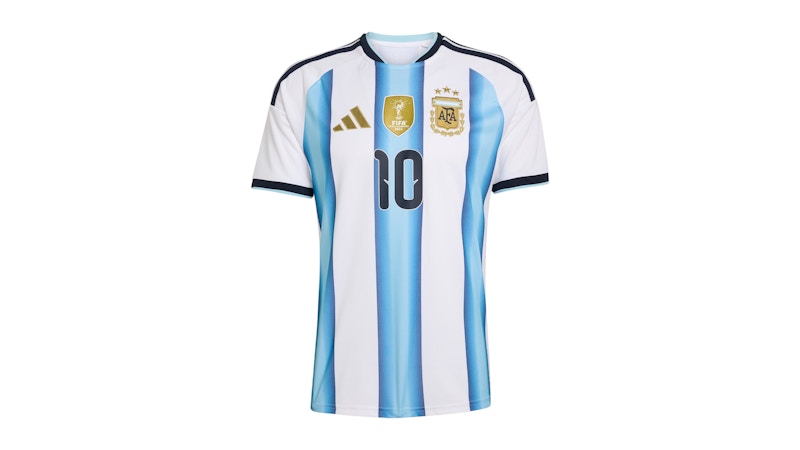 adidas Argentina 2026 Home Jersey Messi White Icey Blue Light Blue Men ...