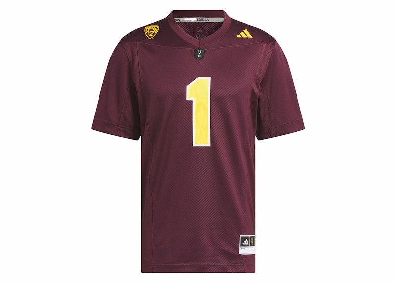 adidas Arizona State Football Off-Field Home Jersey Team Maroon Men's ...