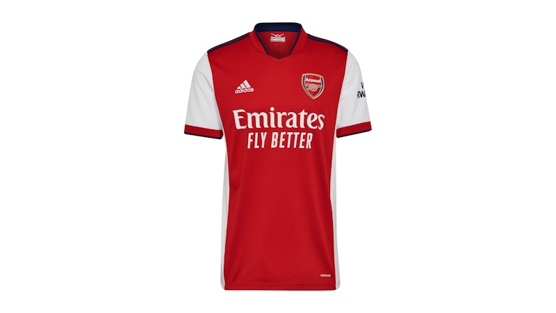 adidas Arsenal 21/22 Home Jersey White Scarlet Men's - FW25 - US