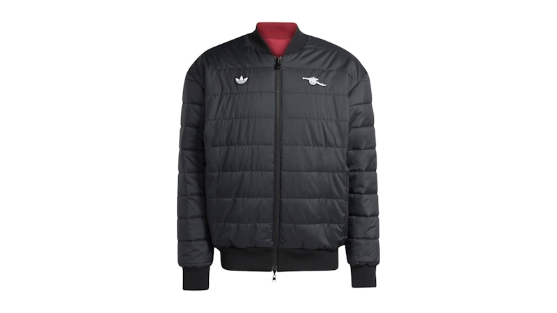 adidas Arsenal Terrace Icons Jacket Team Coll Burgundy Black Men's ...