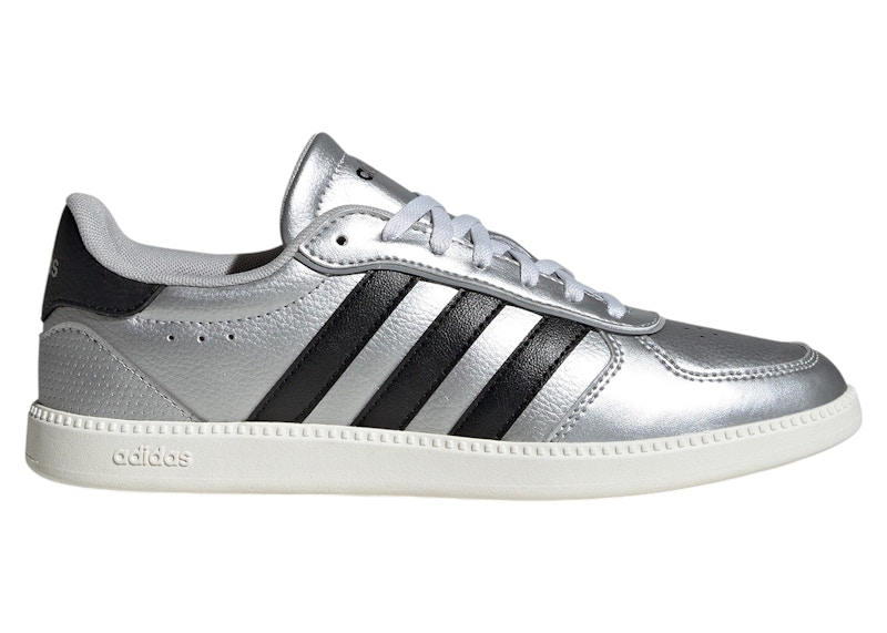 adidas Breaknet Sleek Matte Silver Core Black Off White (Women's ...