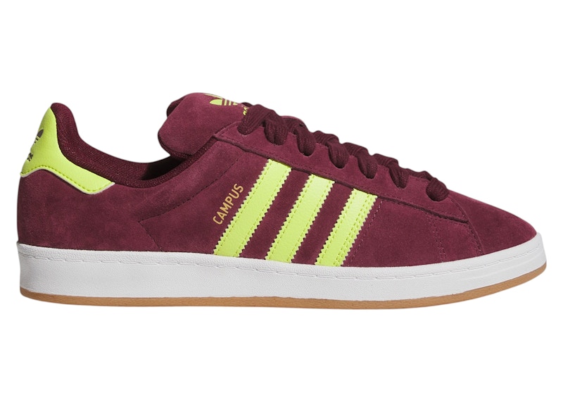 adidas Campus ADV Maroon Semi Solar Yellow Men's - JQ2099 - US