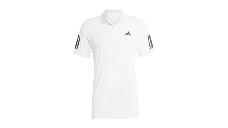adidas Club 3-Stripes Polo Shirt White Men's - SS25 - US