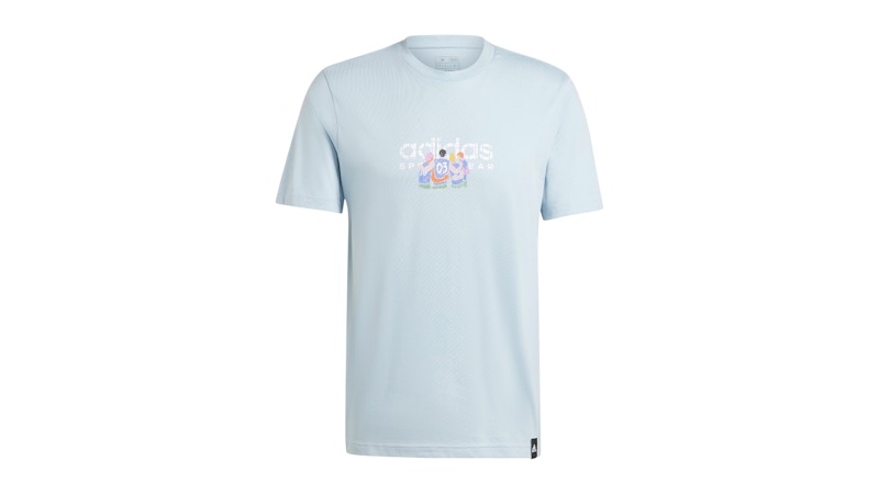 adidas Codes Linear Graphic T-Shirt Wonder Blue Men's - FW25 - GB