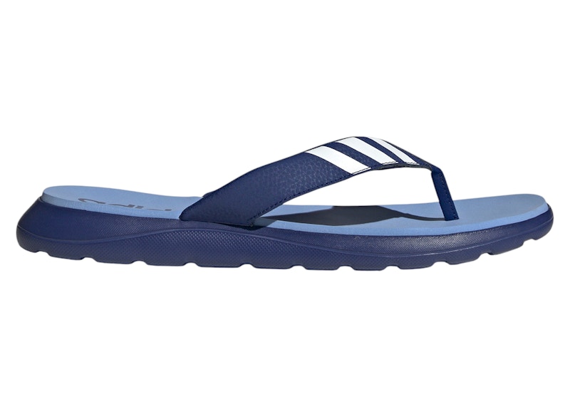 adidas Comfort Flip-Flops Victory Blue Cloud White Blue Fusion Men's ...
