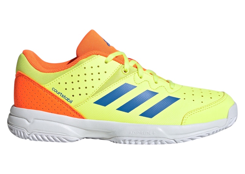 adidas Court Stabil Hi-Res Yellow Ray Blue Orange (GS) - KJ3694 - GB