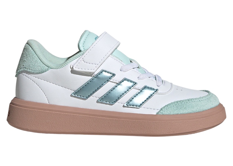 adidas Courtblock Cloud White Magic Grey Met Halo Mint (PS) - JH8569 - GB