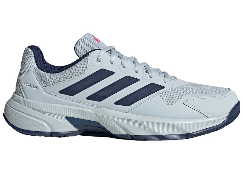 adidas Courtjam Control 3 Halo Blue Dark Blue Team Shock Pink Men's ...