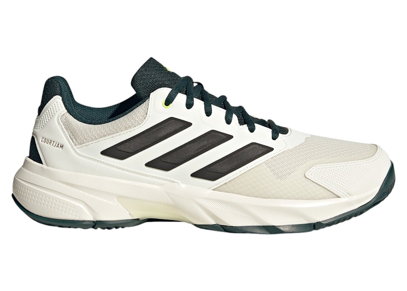 adidas Courtjam Control 3 Off White Silver Metallic Aurora Ivy Men's ...