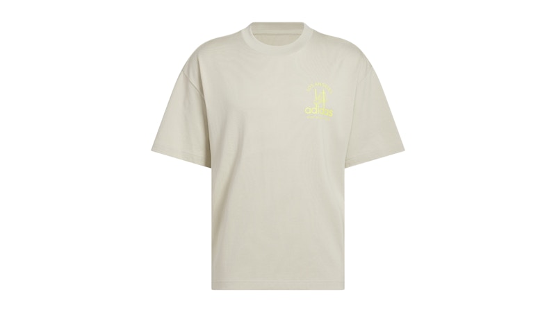 adidas Design Studio Jabbar Graphic T-Shirt Putty Grey Pure Sulfur Men ...