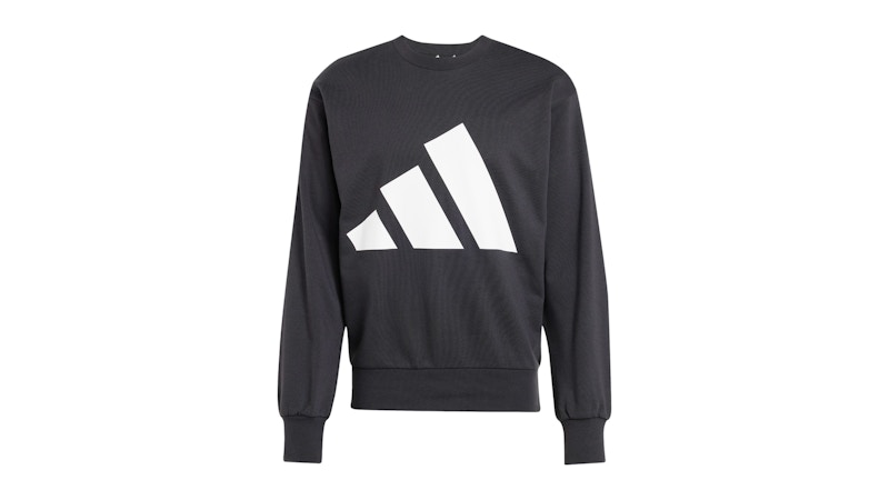 adidas Essentials Big Logo French Terry Sweatshirt Black/White Men's ...